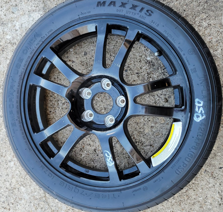 2014-2019 Infiniti Q50 Spare Wheel Tire 145/70R18 – Artees-Parts